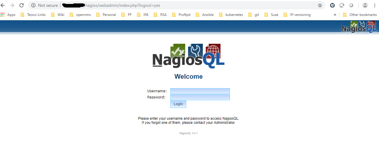 Nagios installation and configuration with NagiosQL